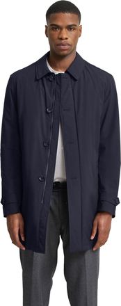 Bugatti Herren Mantel Modern Fit wasserabweisend Basic Kragen