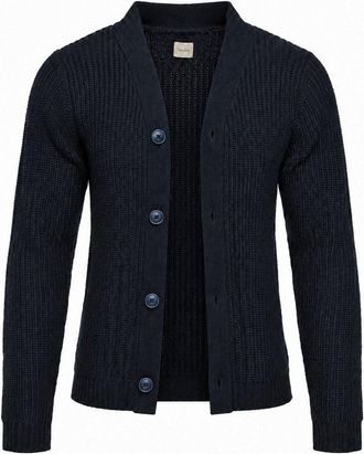 SOULSTAR Cardigan als Grobstrick Strickjacke Pullover f&uuml;r Herren M&auml;nner Winterpullover mit V-Ausschnitt - Regular-Fit Strickweste