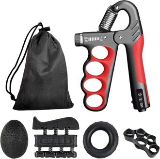 Generic Handtrainer f&uuml;r Kraft, Grip Strength Trainer Kit | Multifunktionale Griffb&auml;lle mit Tragetasche - 5x tragbarer Fingerspitzen, Krafttraining Ausr&uuml;stung 