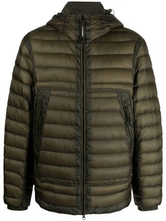 C.P. Company doudoune matelass&eacute;e &agrave; zip logo - Vert