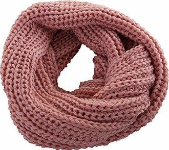 Miobo écharpe / foulard rond pour lautomne et lhiver, nombreuses couleurs disponibles (unies) - rose - One Size