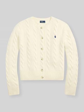 Polo Ralph Lauren Regular Fit Strickjacke aus Wolle mit Kaschmir-Anteil
