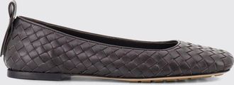 Bottega Veneta Ballerines Charlotte en cuir dagneau tress&eacute; &agrave; bout carr&eacute;