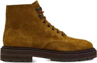 Legres bottines &agrave; lacets - Marron