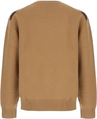 Dunst Argyle Wool Sweater - Beige