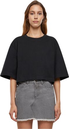 Urban Classics Damen T-Shirt Ladies Heavy Organic Oversized Cropped Tee, Crop T-Shirt f&uuml;r Frauen, Halbarm, Bio-Baumwolle, erh&auml;ltlich in Gr&ouml;&szlig;en XS - 5XL