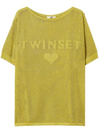 Twin-Set t-shirt en maille - Jaune