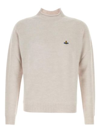 Vivienne Westwood pull à motif Orb brodé - Tons neutres