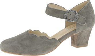 Hirschkogel Damen Trachten Pumps, anthrazit, 42 EU