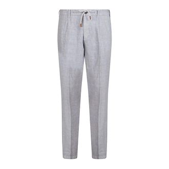 Eleventy Leinen Joggerhose - - Trousers - Herren - Blau - W36