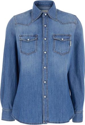 Roy Rogers Femme, Blouses et Chemises, Bleu, Taille: 40 FR Shirt Ranch