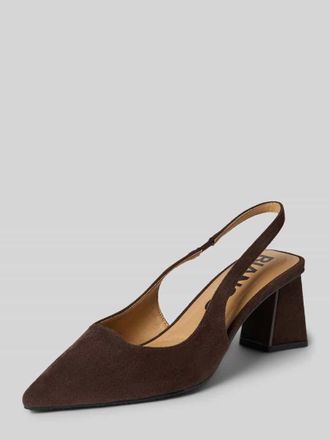 Bianco Pumps mit Blockabsatz