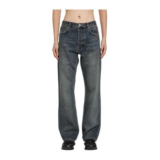 Off-white Straight-cut Pants - - Jeans - Herren - Blau - W34