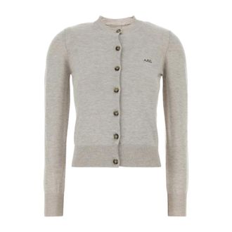 A.P.C. Rosa Cardigan - - Knitwear - Damen - Grau - XS