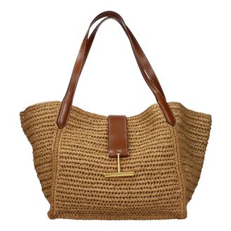 Tom Ford Cabas Tara Moyen - Femme - Sacs - Beige - Taille: ONE Size