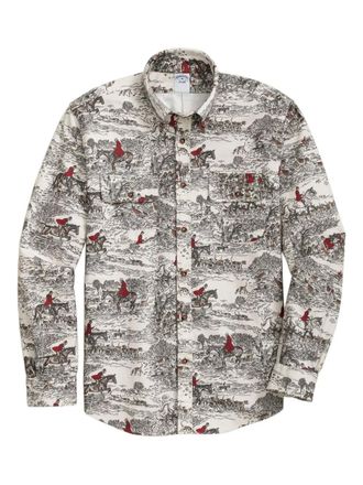 Brooks Brothers chemise imprim&eacute;e - Blanc