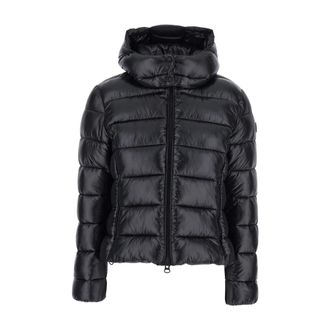 Save The Duck Femme, Vestes, Noir, Taille: 42 FR Manteaux noirs Cosmary pour Femmes