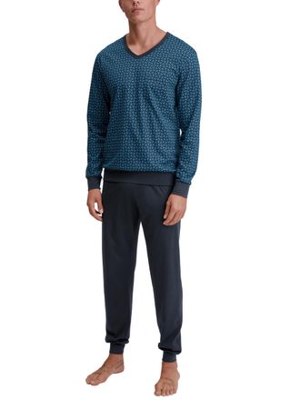 CALIDA Relax Imprint B&uuml;ndchen-Pyjama Herren, aus 100% Baumwolle, pflegeleicht, elastisch und formstabil, in Single Jersey