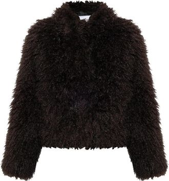 Stand Studio Myra Kunstpelzmantel - - Jackets - Damen - Braun - XS