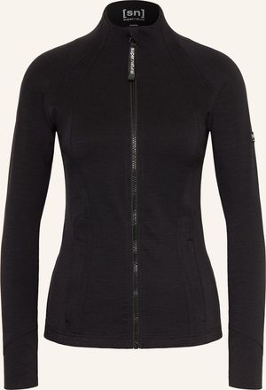 super.natural Midlayer-Jacke Movement Mit Merinowolle schwarz