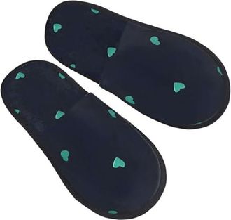 Generic Pantoufles En Coton Joli Fond Bleu Imprimé Doux Pantoufles Antidérapantes Chaussons Pour Chambre Outdoor DIntérieur M