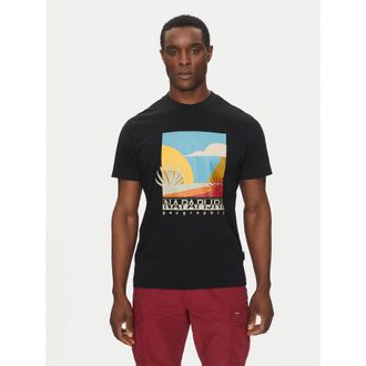 Napapijri T-Shirt S-Arbia NP0A4IE3 Schwarz Regular Fit