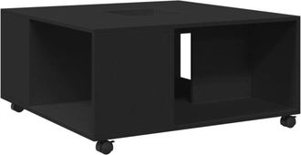 vidaXL Couchtisch Schwarz 80x80x40 cm Holzwerkstoff Vidaxl
