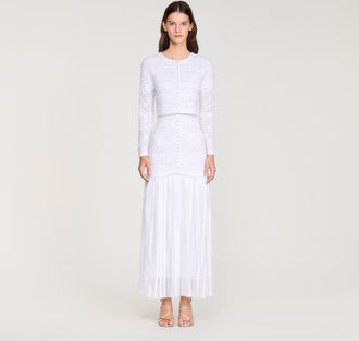 Sandro Cardigan court perl&eacute;