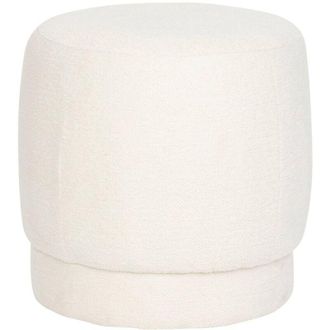 Atmosphera Atmosphera - Pouf bouclette Amea blanc D39cm cr&eacute;ateur dint&eacute;rieur
