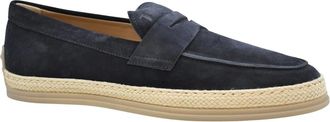 Tod's Homme, Chaussures, Bleu, Taille: 45 EU Mocassins en daim