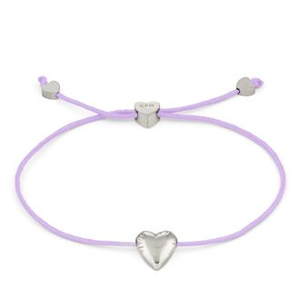 Copenhagen Armband - Edelstahl Balloon Hearts - Gr. ONESIZE - in Violett - f&uuml;r Damen