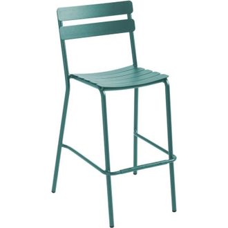 Oviala Oviala - Chaise haute de terrasse vert fonc&eacute;