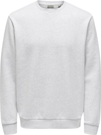 Only & Sons Herren Sweatshirt ONSCERES XS S M L XL XXL Schwarz Grau Blau, Gr&ouml;&szlig;e:XXL, Farbe:Super Light Grey Melange 22018683