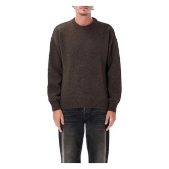 Colorful Standard Oversized Merino Wool Crew - - Knitwear - Herren - Braun - XS