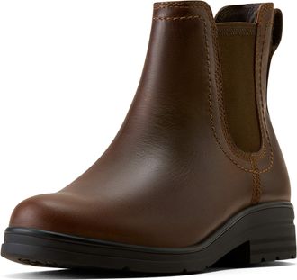 Ariat Womens Langley Waterproof Chelsea Boots in Tobacco Brown, B Medium Width, Size 36.5, by Ariat