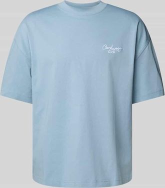 Carhartt Work in Progress T-Shirt mit geripptem Rundhalsausschnitt