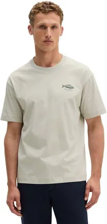 Marc O'Polo T-Shirt loose mit Fisch-R&uuml;ckenprint