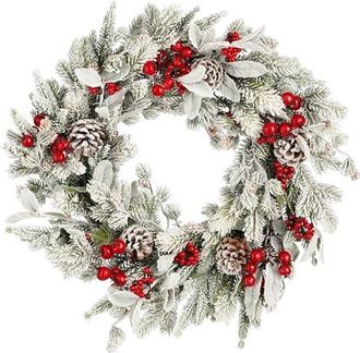 house of seasons House of Seasons Belfort Weihnachtskranz, Ø 50 cm, grün