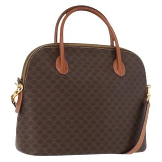 Celine Pre-owned Vintage Macadam Canvas Handtasche - - Pre-owned - Damen - Braun - ONE SIZE
