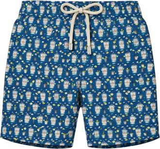 MC2 Saint Barth Homme, Maillots de bain, Bleu, Taille: XL Lighting Micro Fantasy Ultralight Swimsuit
