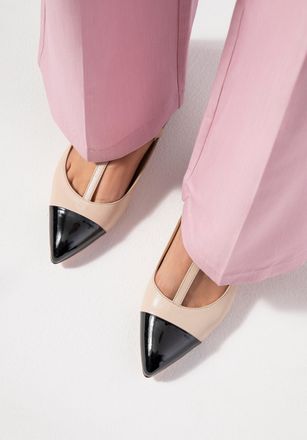 Wittchen Damen-Ballerinas aus echtem Leder mit spitzer Zehenpartie