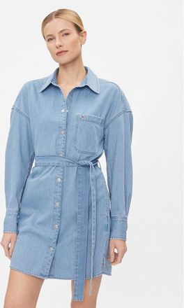 Tommy Jeans Jeanskleid DW0DW17421 Blau Regular Fit