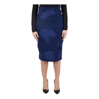 Kiton Woll-Kaschmir-Rock - - Skirts - Damen - Blau - S