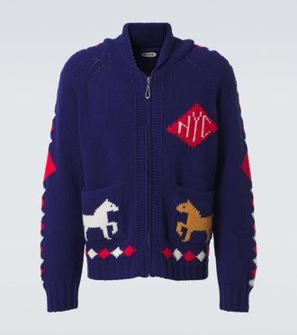 Bode Pull Diamond Corral en laine