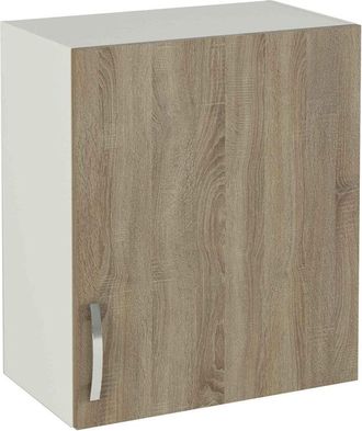 PEGANE Meuble haut de cuisine 1 porte coloris ch&ecirc;ne cortez - Hauteur 70 x Longueur 60 x profondeur 35 cm