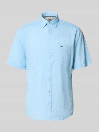 Fynch-Hatton Slim Fit Freizeithemd aus Leinen-Baumwoll-Mix