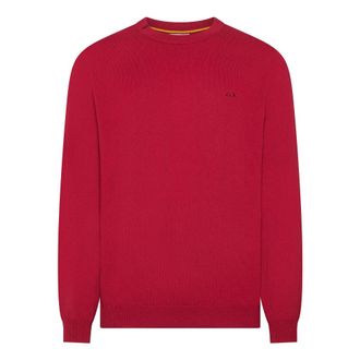 Sun 68 Pullover mit Rundhalsausschnitt - - Knitwear - Herren - Rot - 2XL
