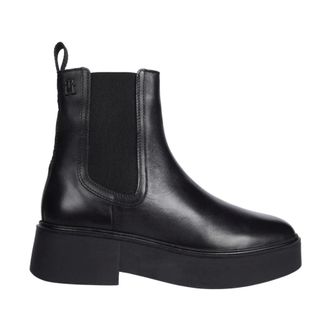 Tommy Hilfiger Chelsea Logotape Stiefeletten - - Shoes - Damen - Schwarzk - 38 EU