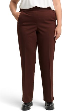Tom Tailor Damen 1049556 Plus Size-Straight Hose, 27506-Dark Pecan Brown, 50