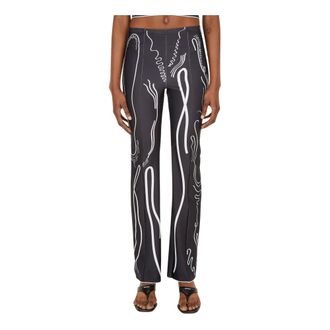 Di Petsa DI Petsa, Femme, Pantalons, Noir, Taille: 36 FR Venus Shell Pants